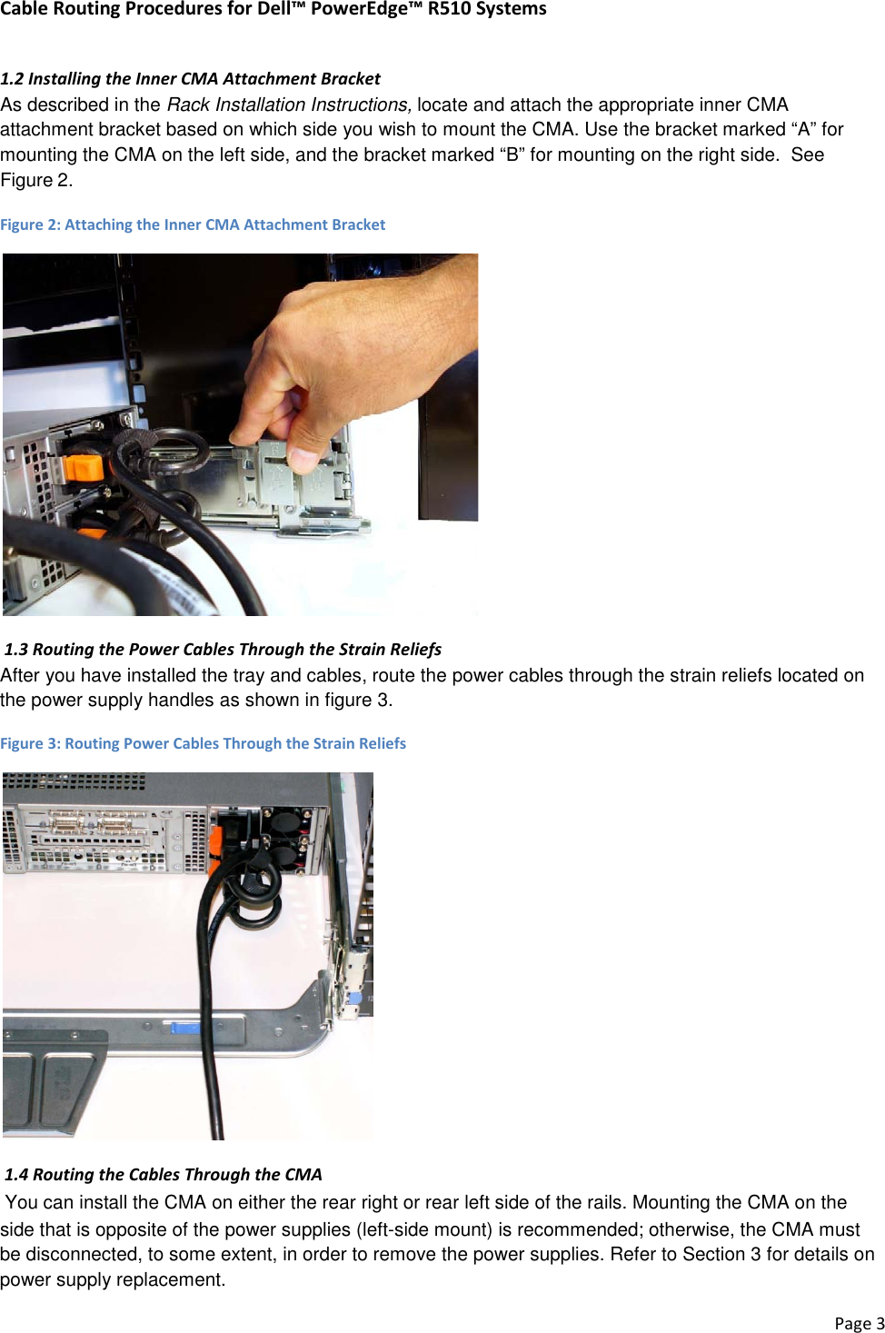Dell Poweredge Rack Enclosure 2420 Cabling R510 White Paper