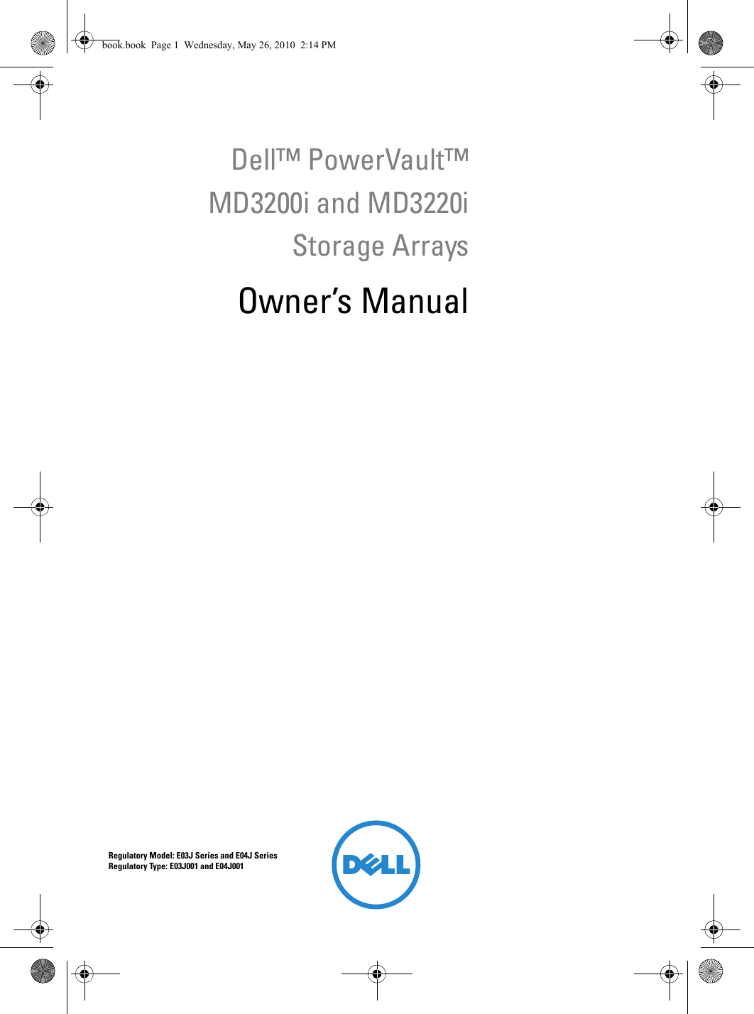Dell Powervault Md3200I Users Manual Book