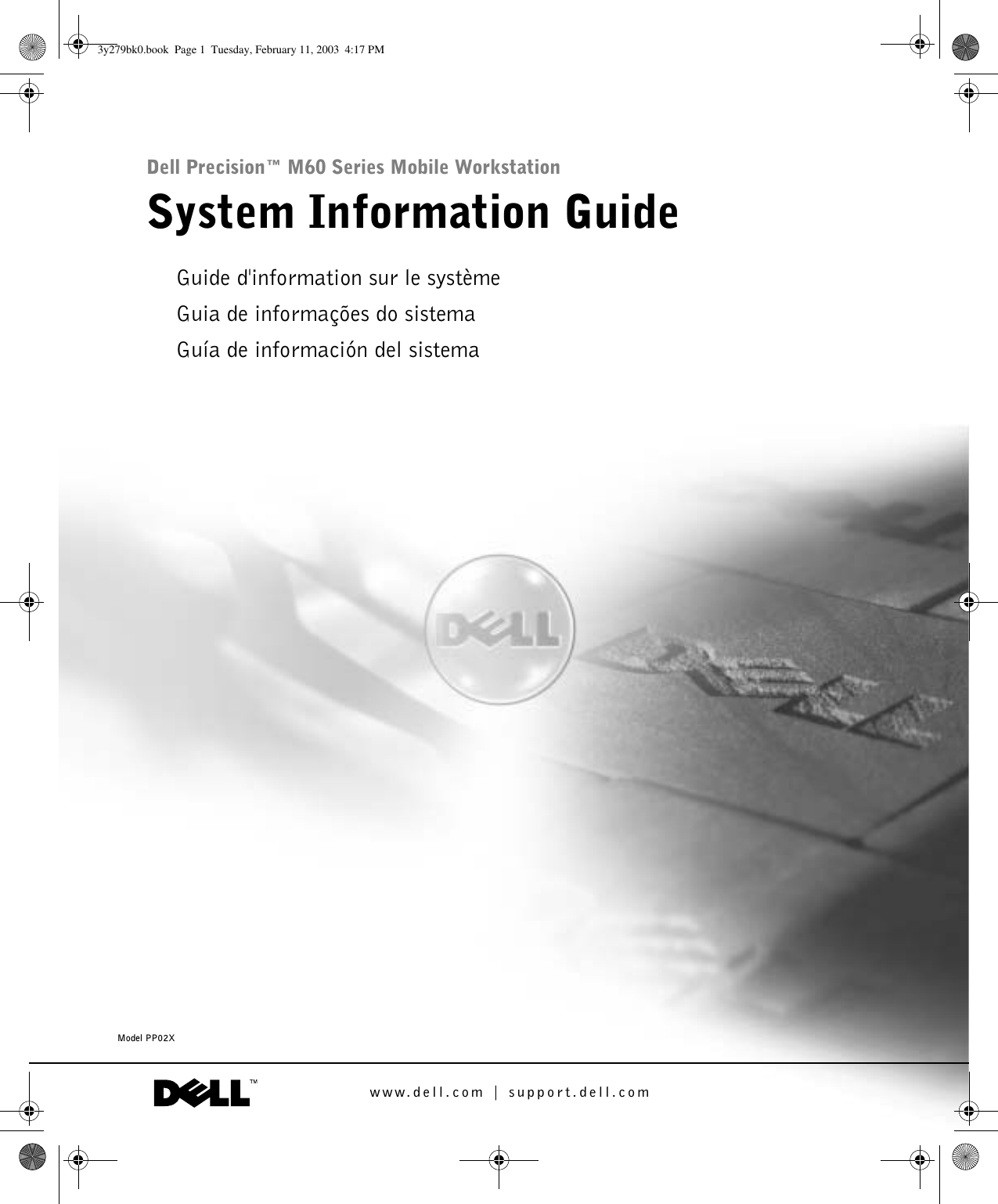 Dell Precision M60 Quick Reference Guide