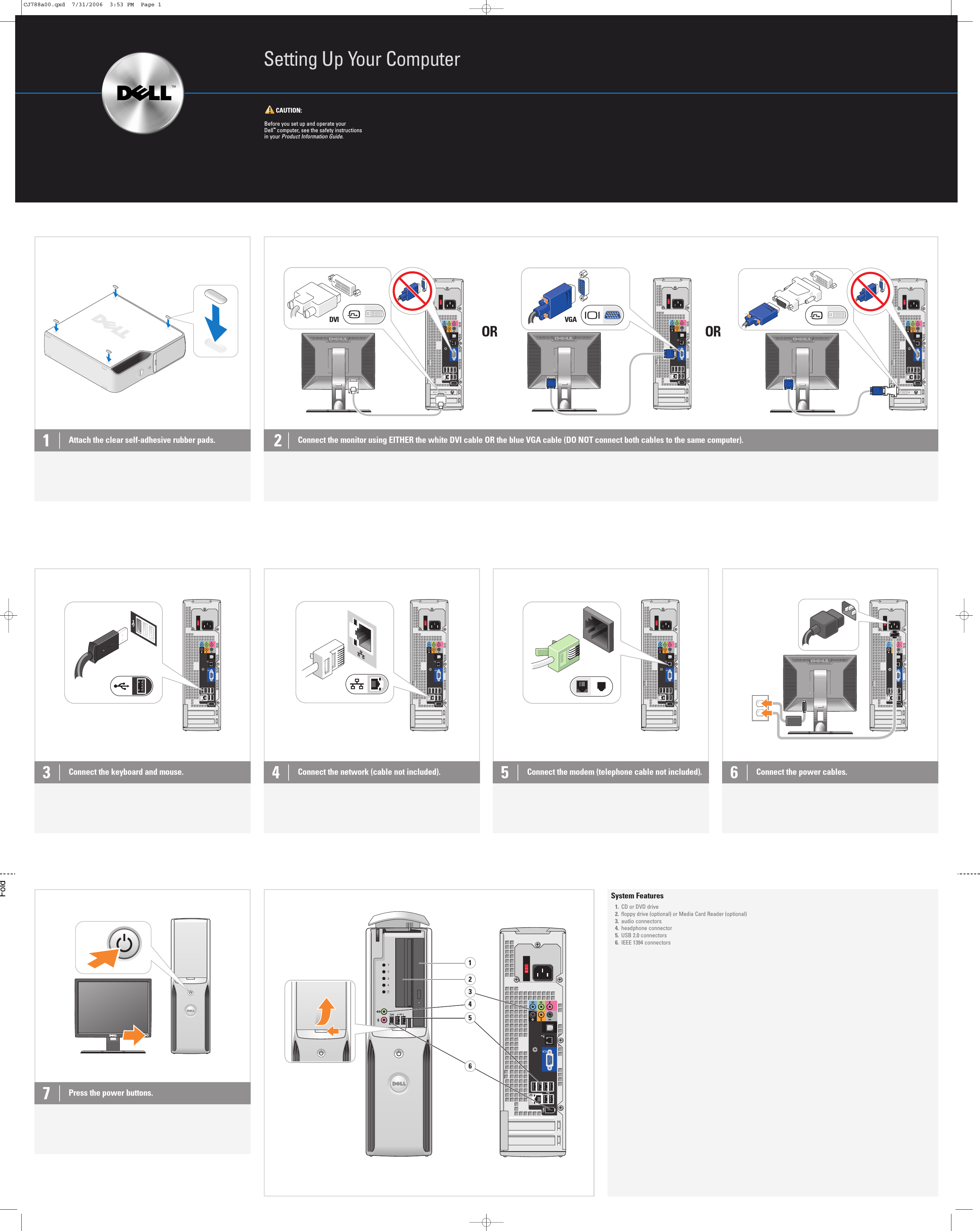 Dell Xps 210 Setup Diagram