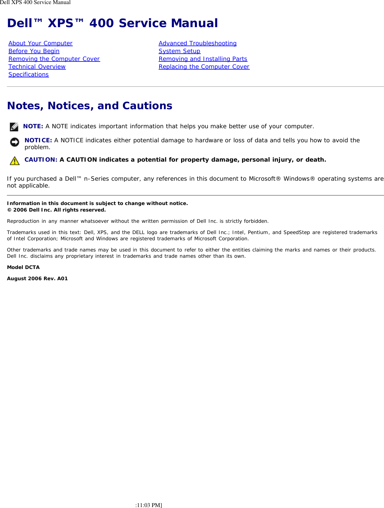 Dell Xps 400 Service Manual ManualsLib Makes It Easy To Find Manuals ...