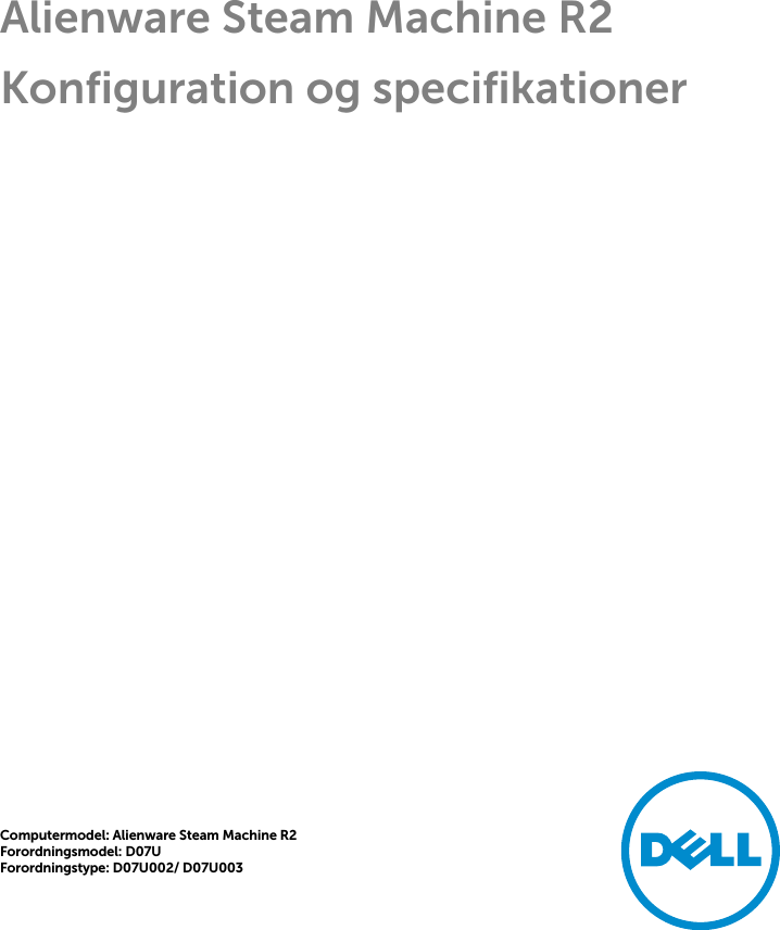 Dell Alienware steam r2 console Machine Konfiguration Og ...