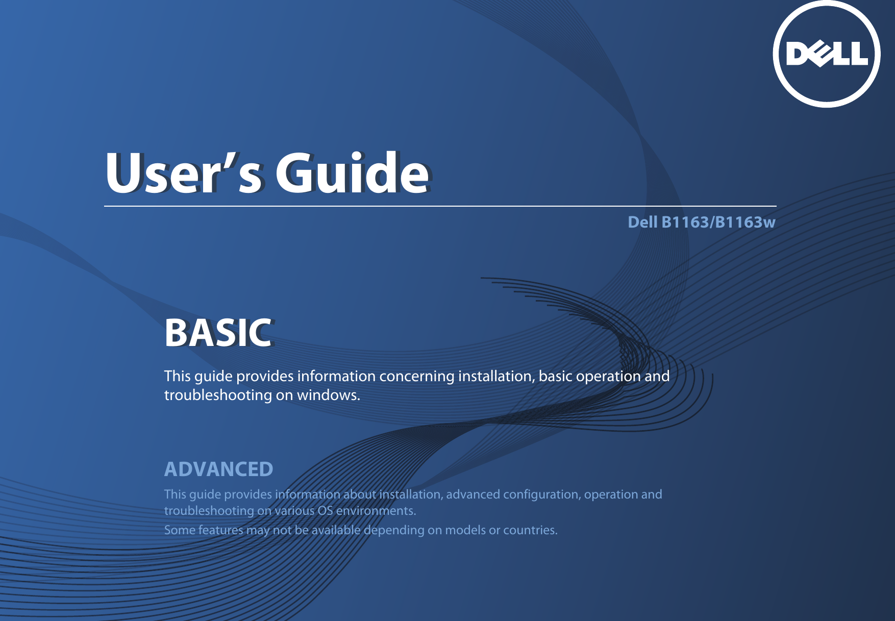 Dell b1163w User's Guide User Manual En us