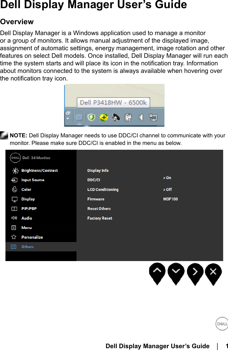 Dell p3418hw monitor Display Manager User’s Guide User Manual User's ...