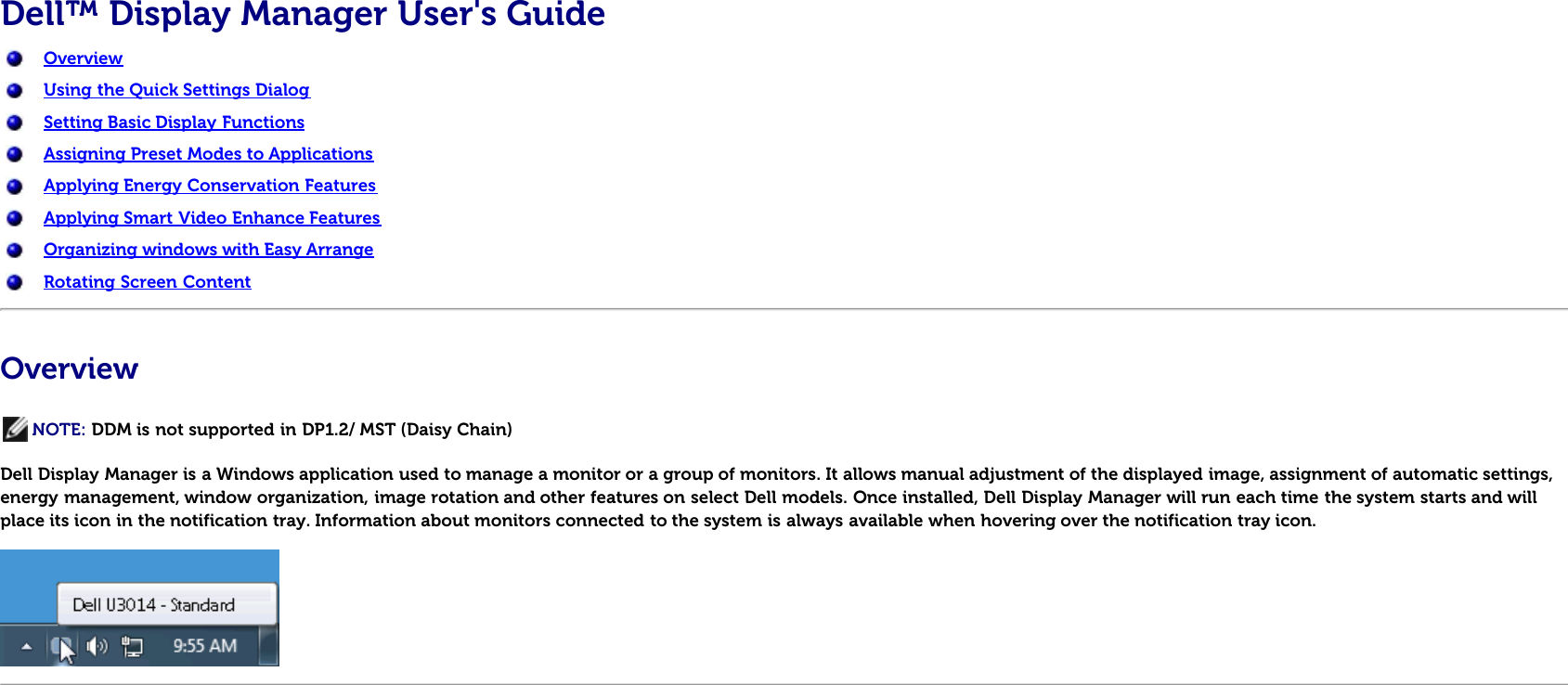 Dell u3014 Display Manager User's Guide User Manual Guide2 En us