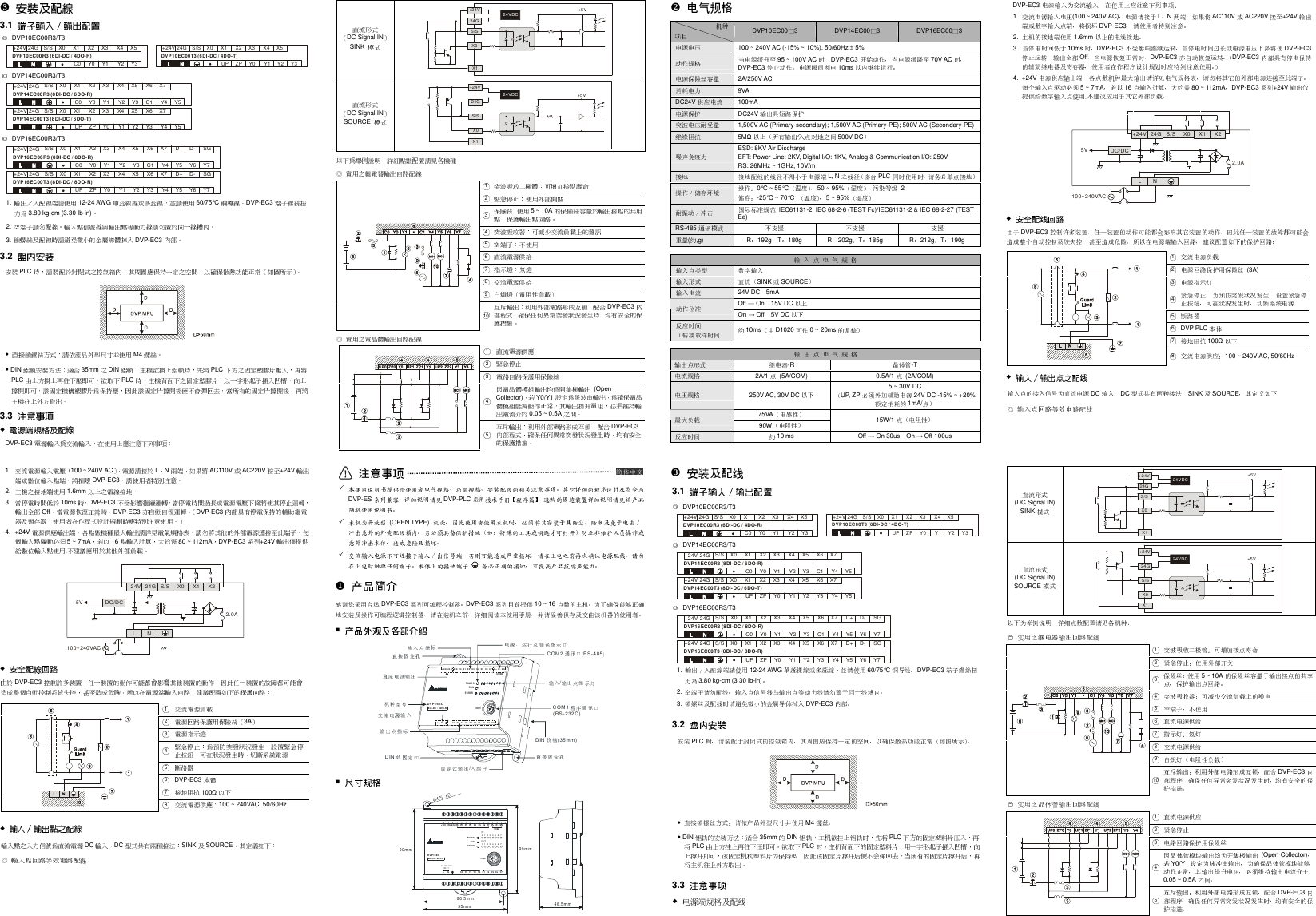 Delta Electronics Programmable Logic Controller Dvp Ec3 Users Manual 5011684200 EC00