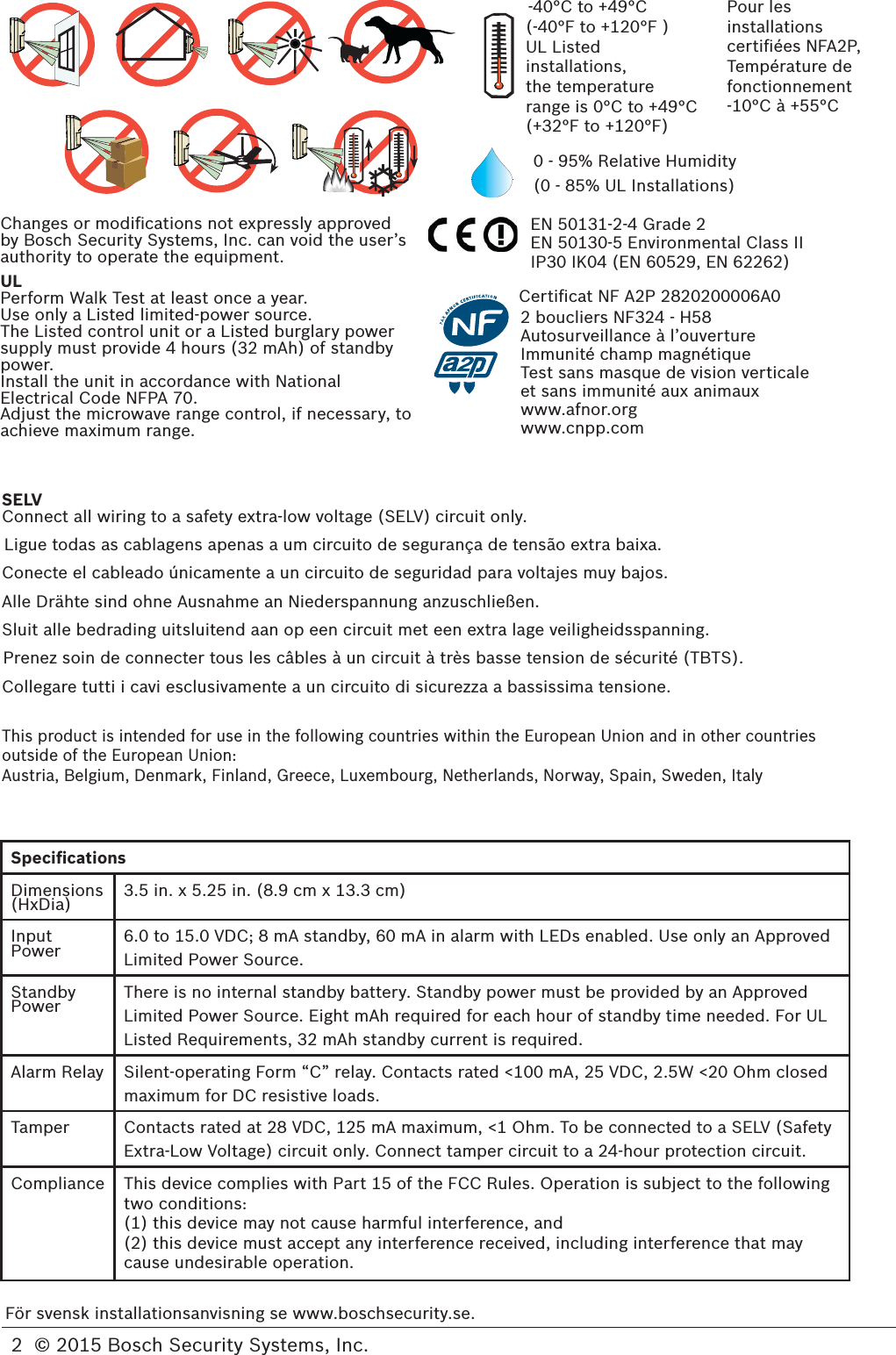 Detection Systems F01U263664 05_DS9360 Inguide DS9360 Tri Tech Ceiling ...