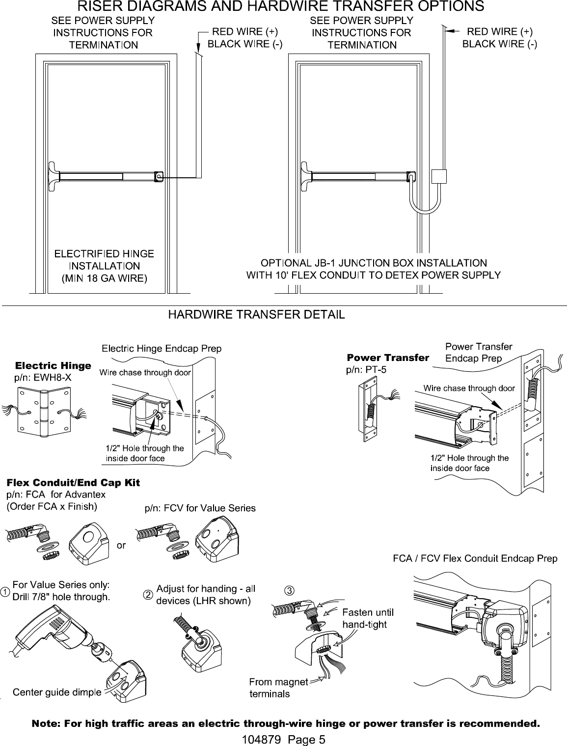 Detex R Electrical Instructions For Electric Dogging/Electric Latch ...