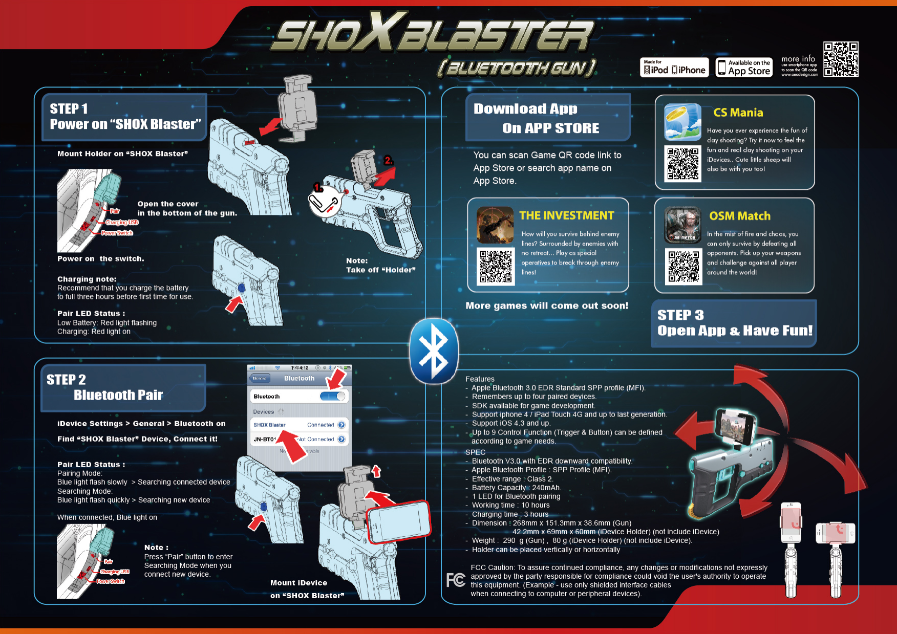 Dexatek Technology SA-9102 SHOX Blaster User Manual