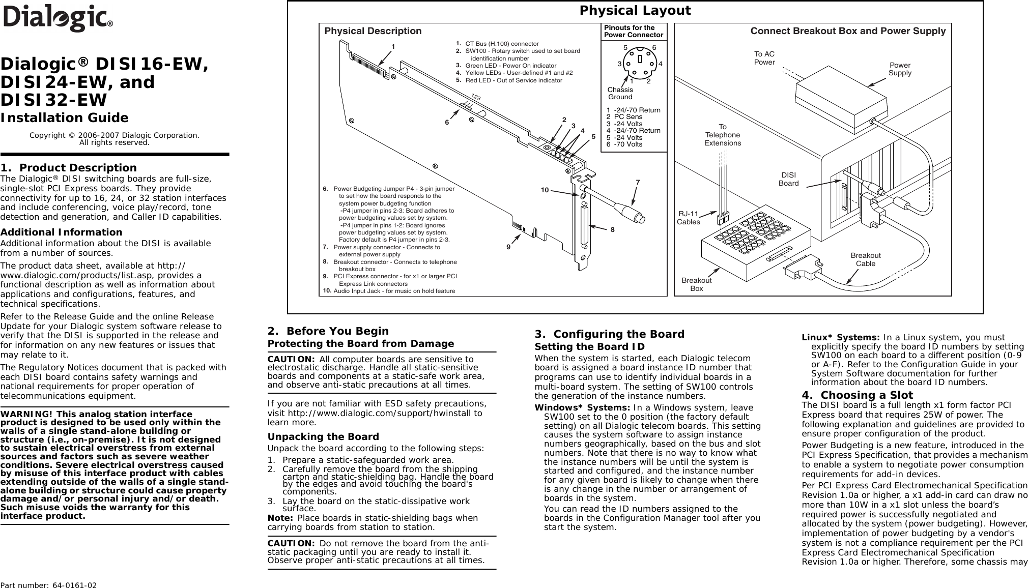 Dialogic Disi32 Ew Users Manual DISI