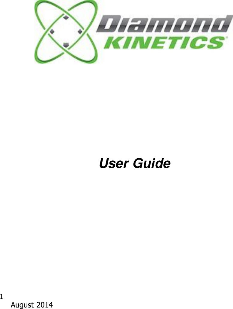 Diamond Kinetics DKST01 Diamond Kinetics SwingTracker User Manual