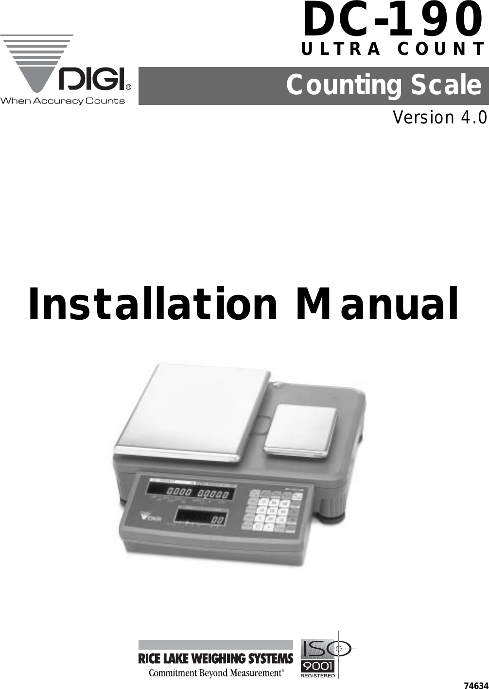 Digi Counting Version 4 0 Dc 190 Users Manual 74634