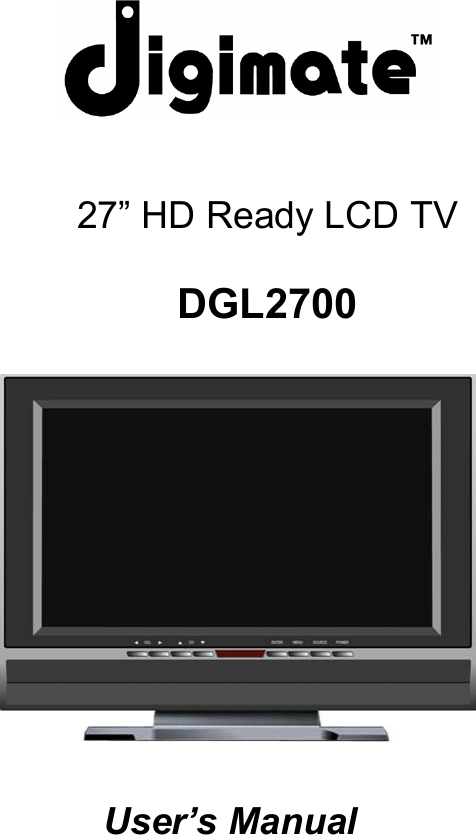Digimate Dgl2700 Users Manual LT27C2M1 NTSC _CMO_