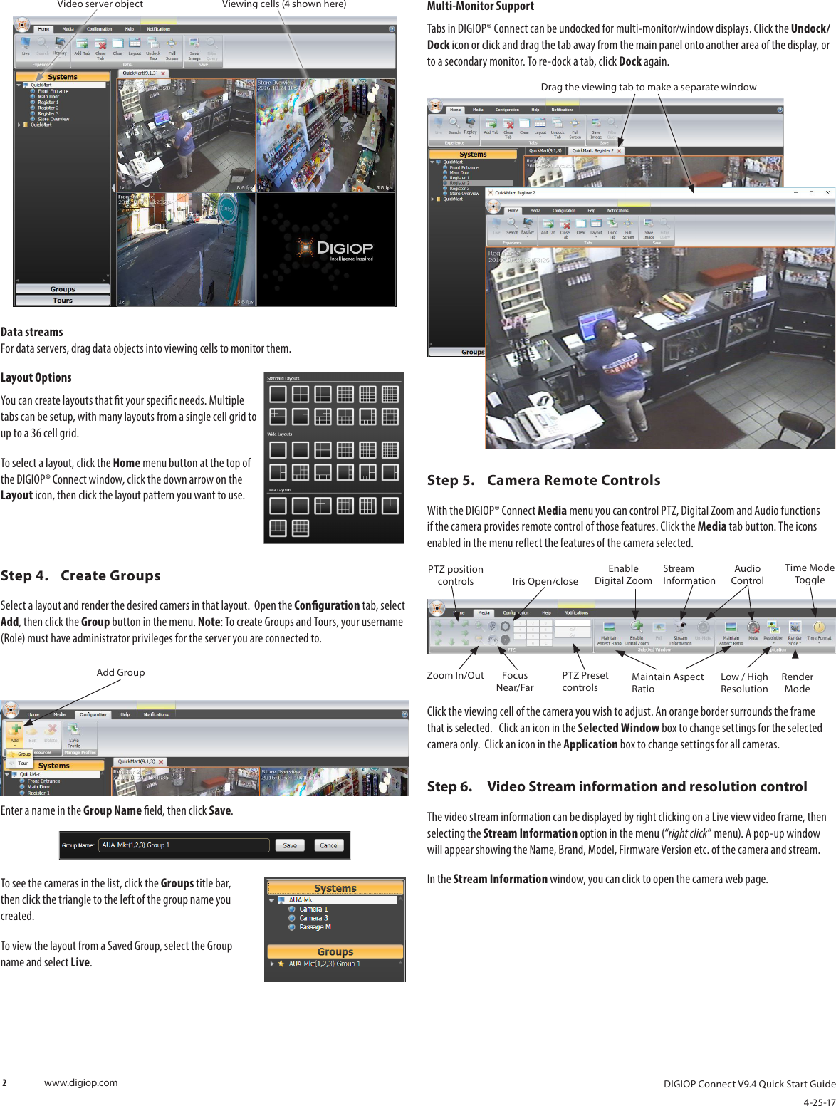 DIGIOP® Connect V9.1 Software Quick Start Guide DIGIOP V9.4