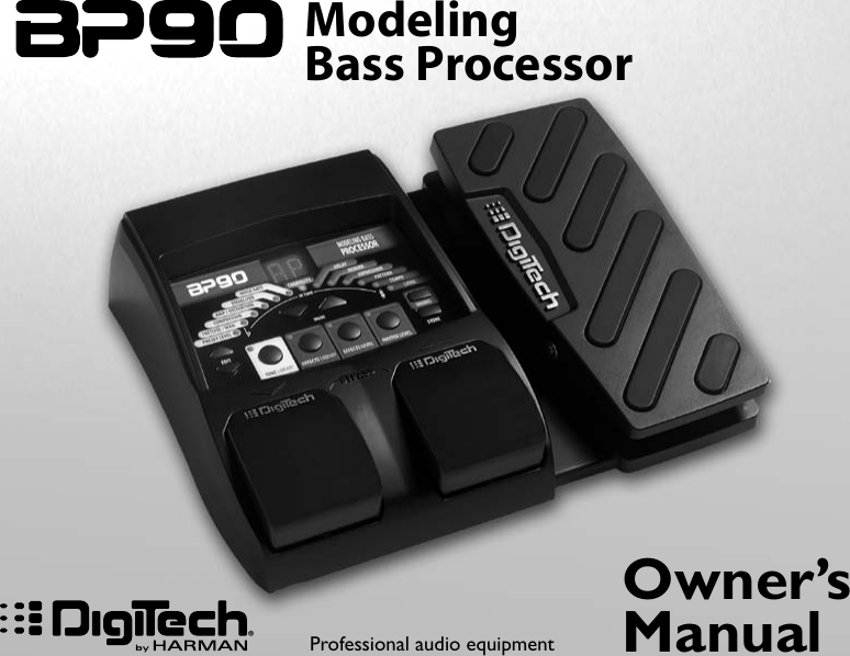Digitech Bp90 Owner S Manual