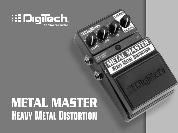 Digitech Metal Master Owner S Manual V