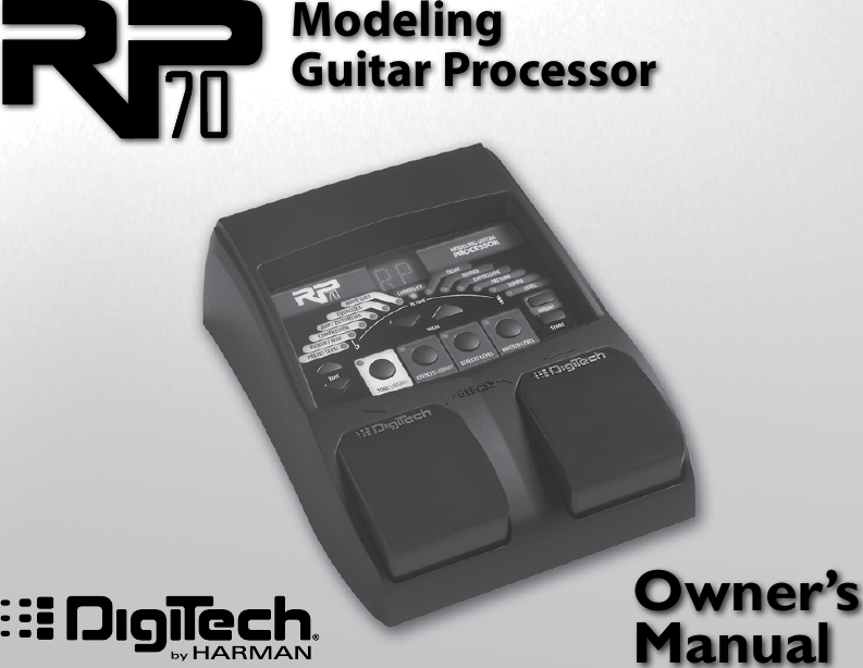 Digitech Rp70 Owner S Manual
