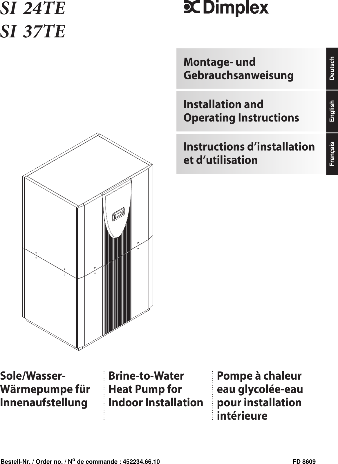 Dimplex Si 24Te 37Te Users Manual Installation Instructions And ...