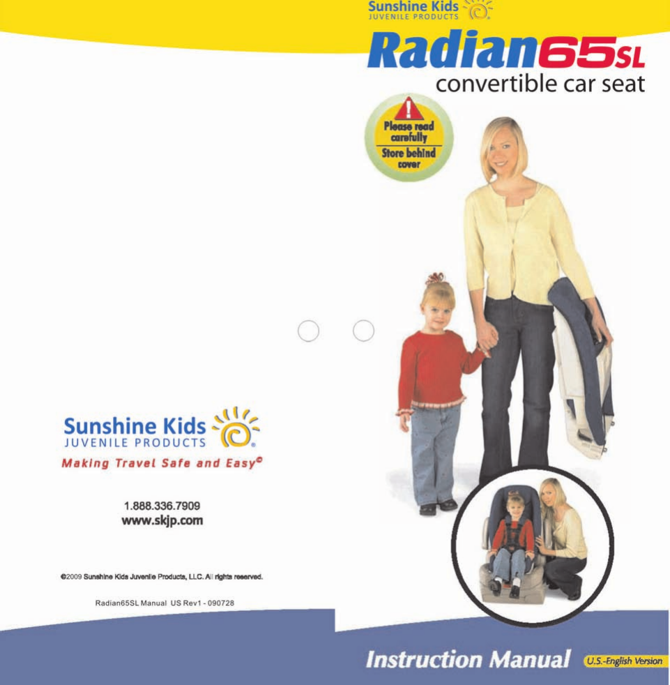 Diono Radian 65Sl Instruction Manual