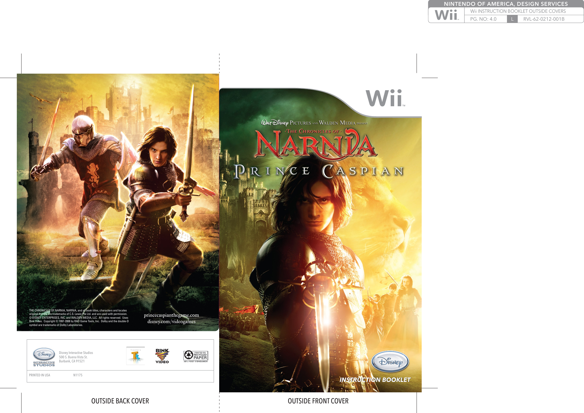 Disney Interactive Studios The Chronicles Of Narnia Prince Caspian ...