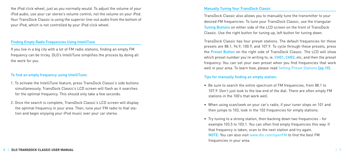 Dlo Transdock Classic Users Manual Ayout 1
