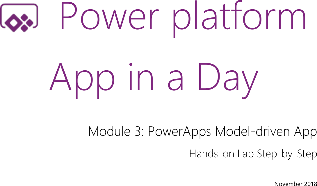 03 Power Apps driven App Lab Manual