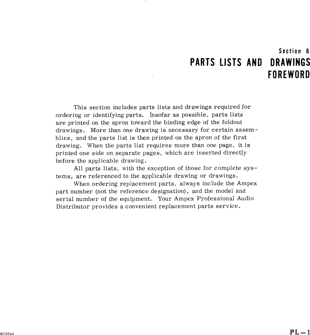 07 Parts Lists And Drawings