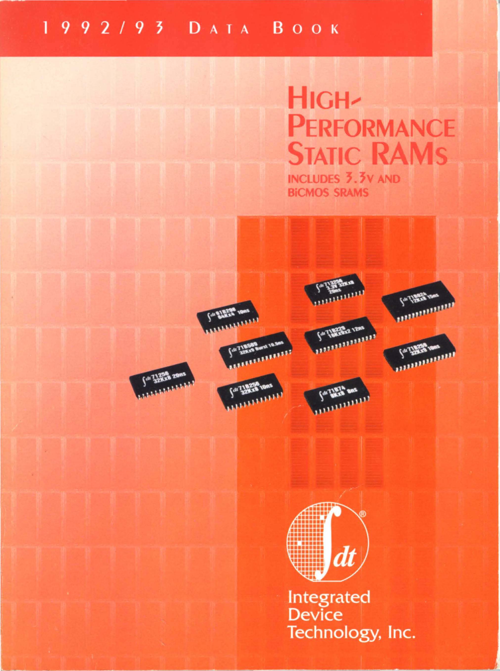 1992_IDT_High Performance_SRAM_Data_Book 1992 IDT High Performance SRAM ...