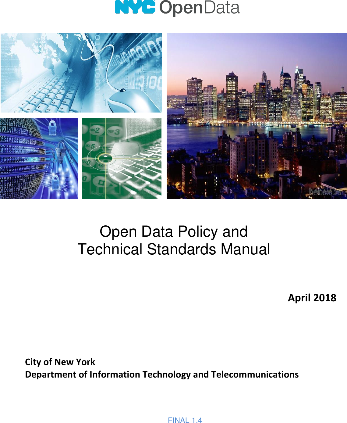 2018 04 01 Ny Open Data Technical Standards Manual