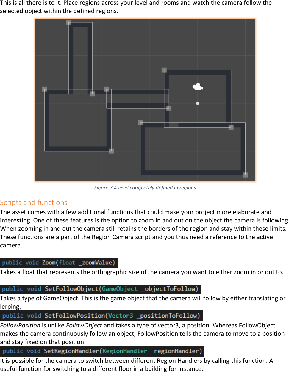 2D Camera Regions Instructions