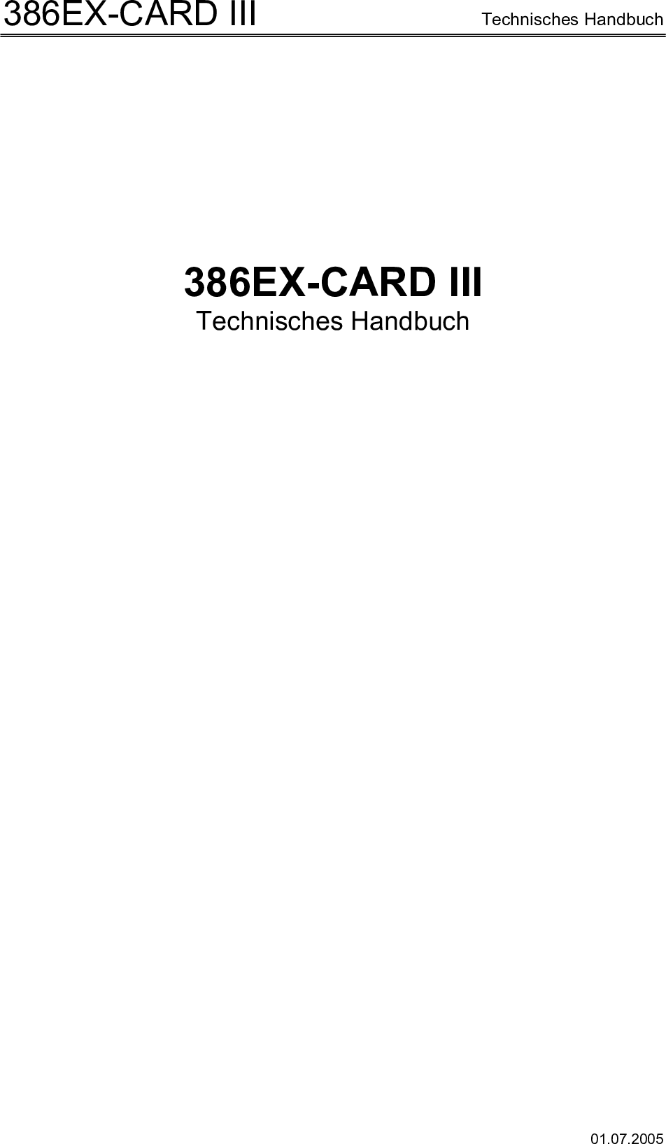 MANUAL101 386ex card Iii Handbuch V101