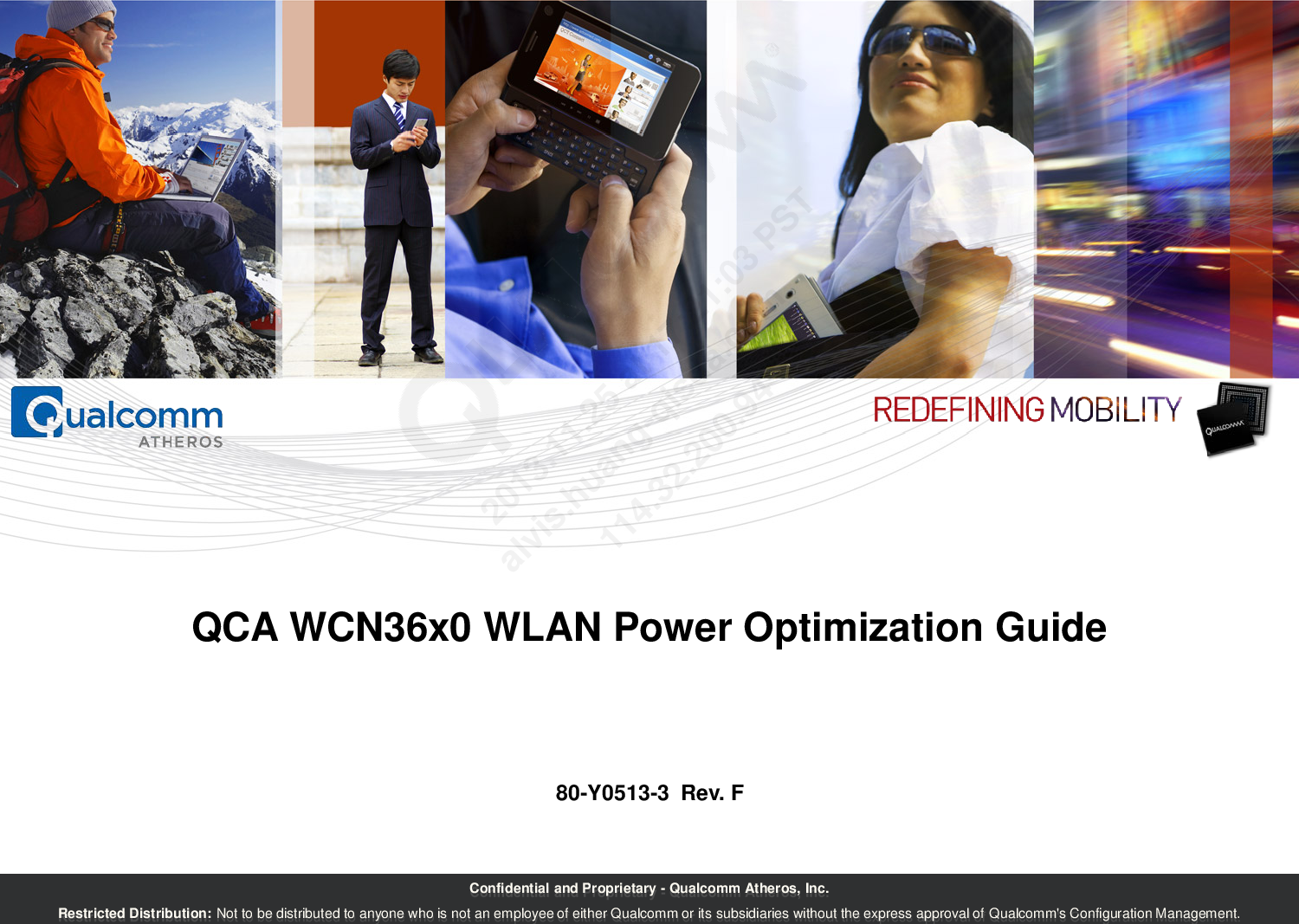 QCA WCN36x0 WLAN Power Optimization Guide 80 Y0513 3 F