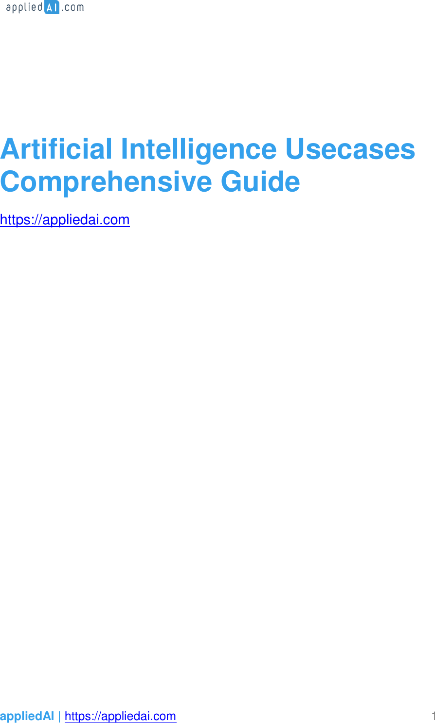 AI Usecases Comprehensive Guide