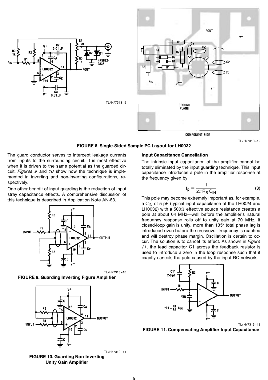 LH0024 And LH0032 High Speed Op Amp Applications AN 0253