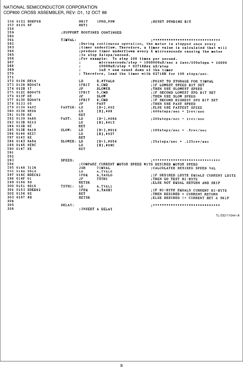 Using COP800 Devices To Control DC Stepper Motors AN 0714