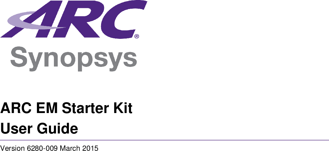 ARC EM Starter Kit User Guide
