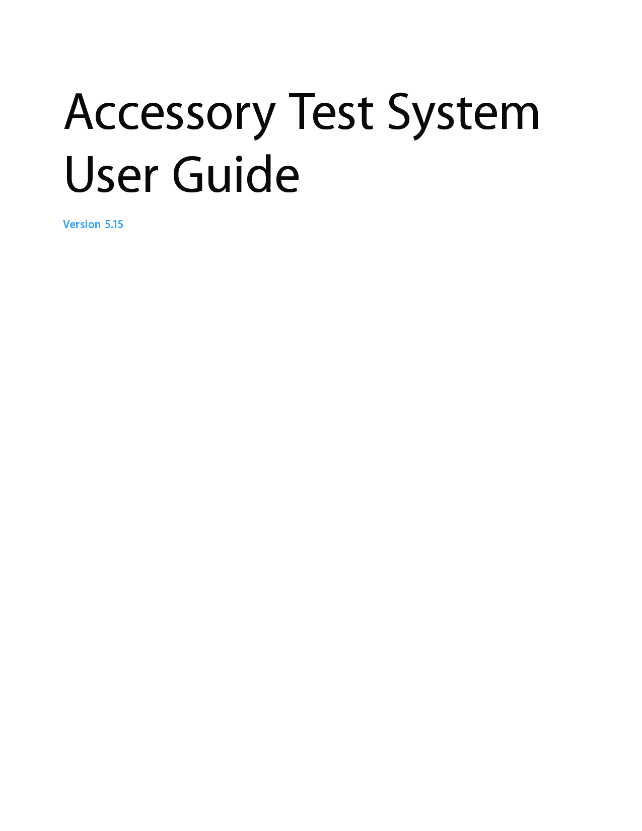 Accessory System User Guide ATS