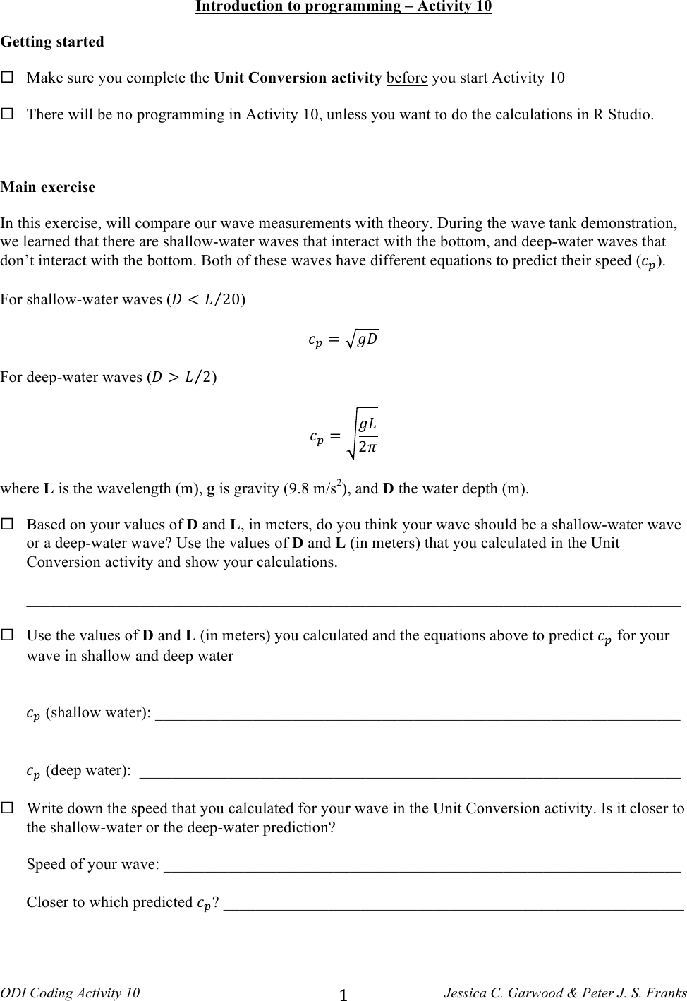 Activity10 Instructions