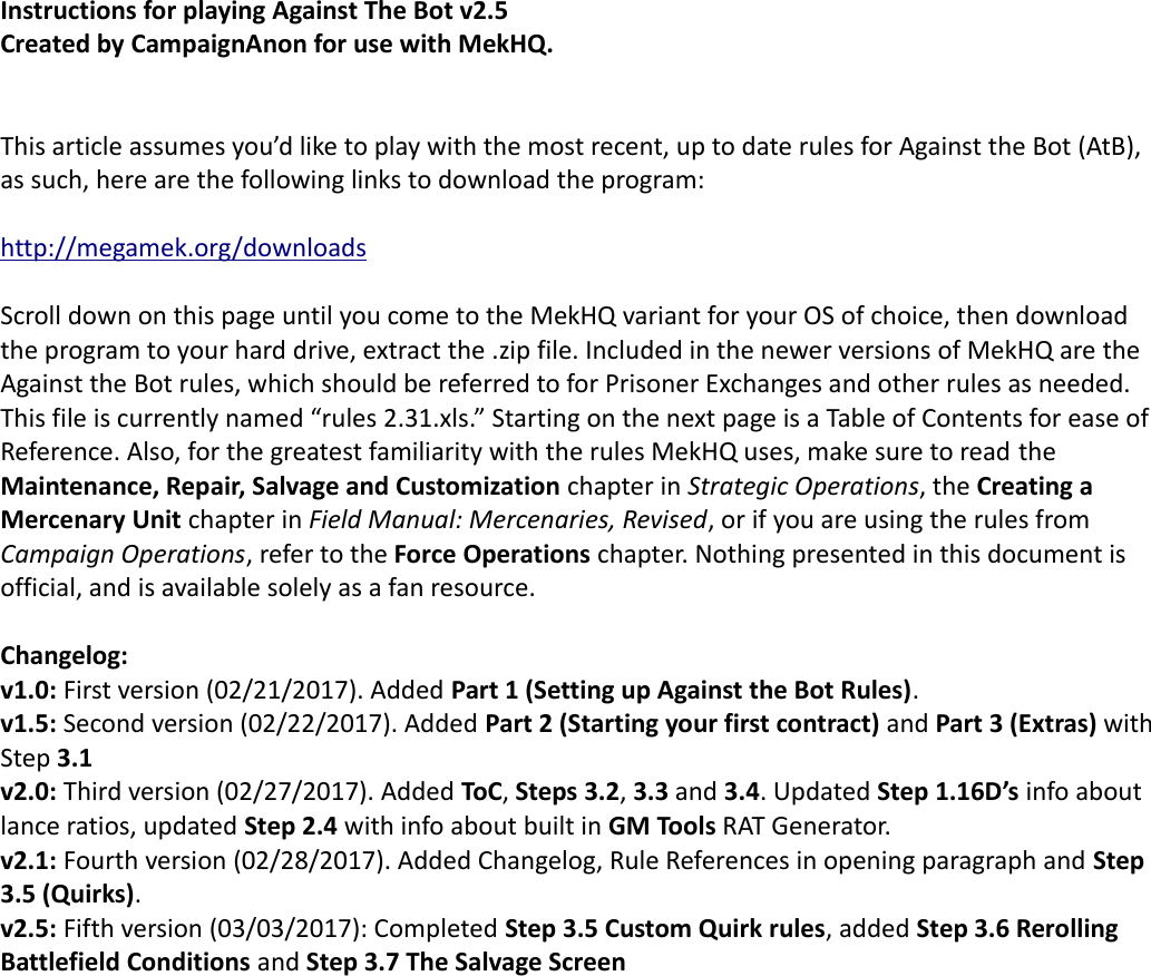 Against The Bot Instructions V2 5