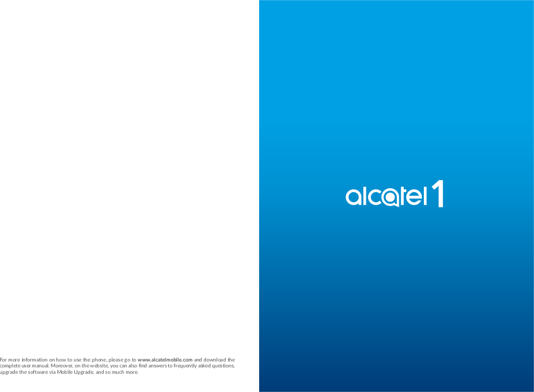 Alcatel 1 manual
