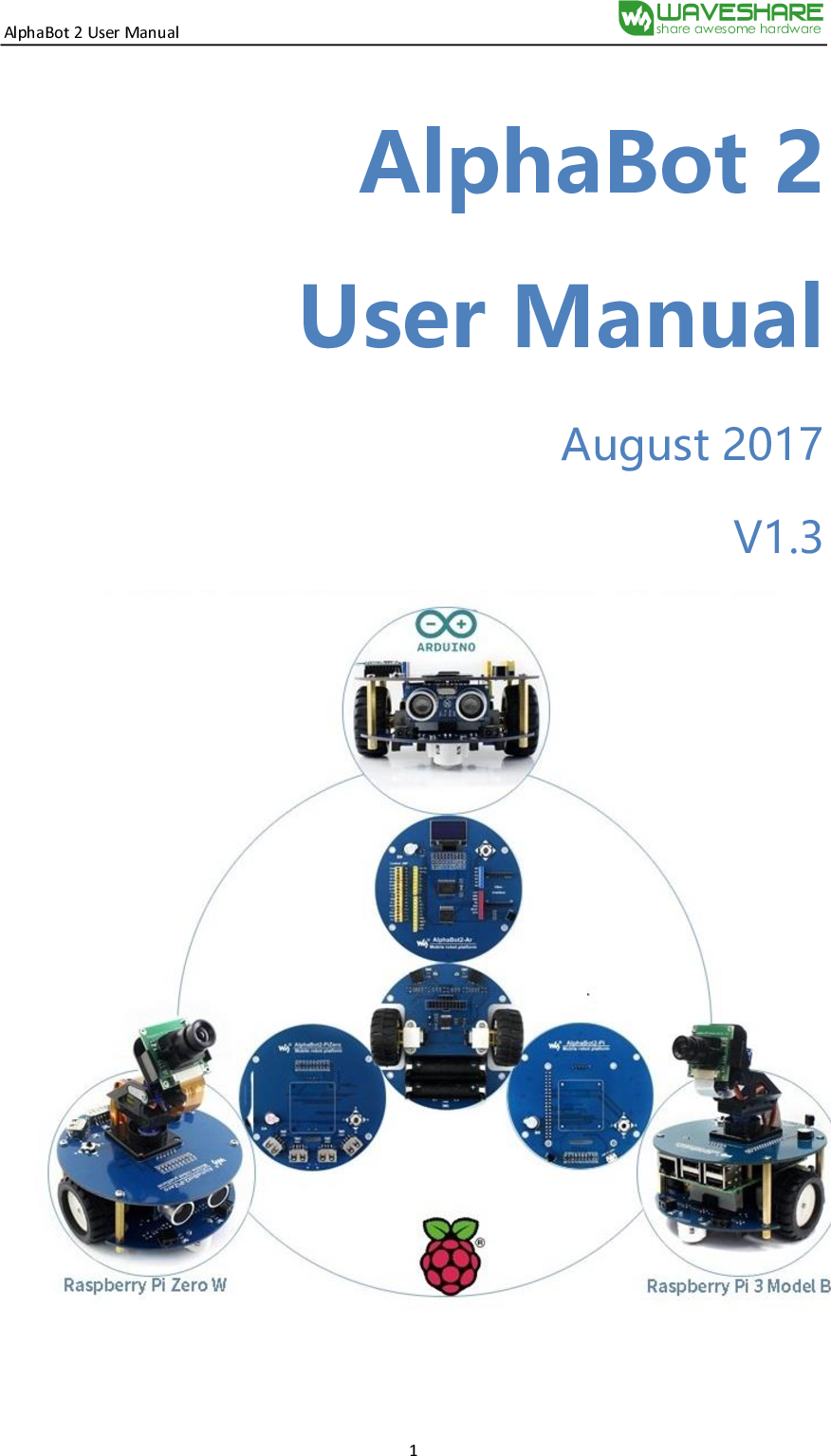 Alphabot2 user manual en