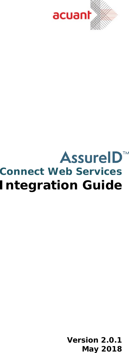 Assure ID Connect Web Service Integration Guide