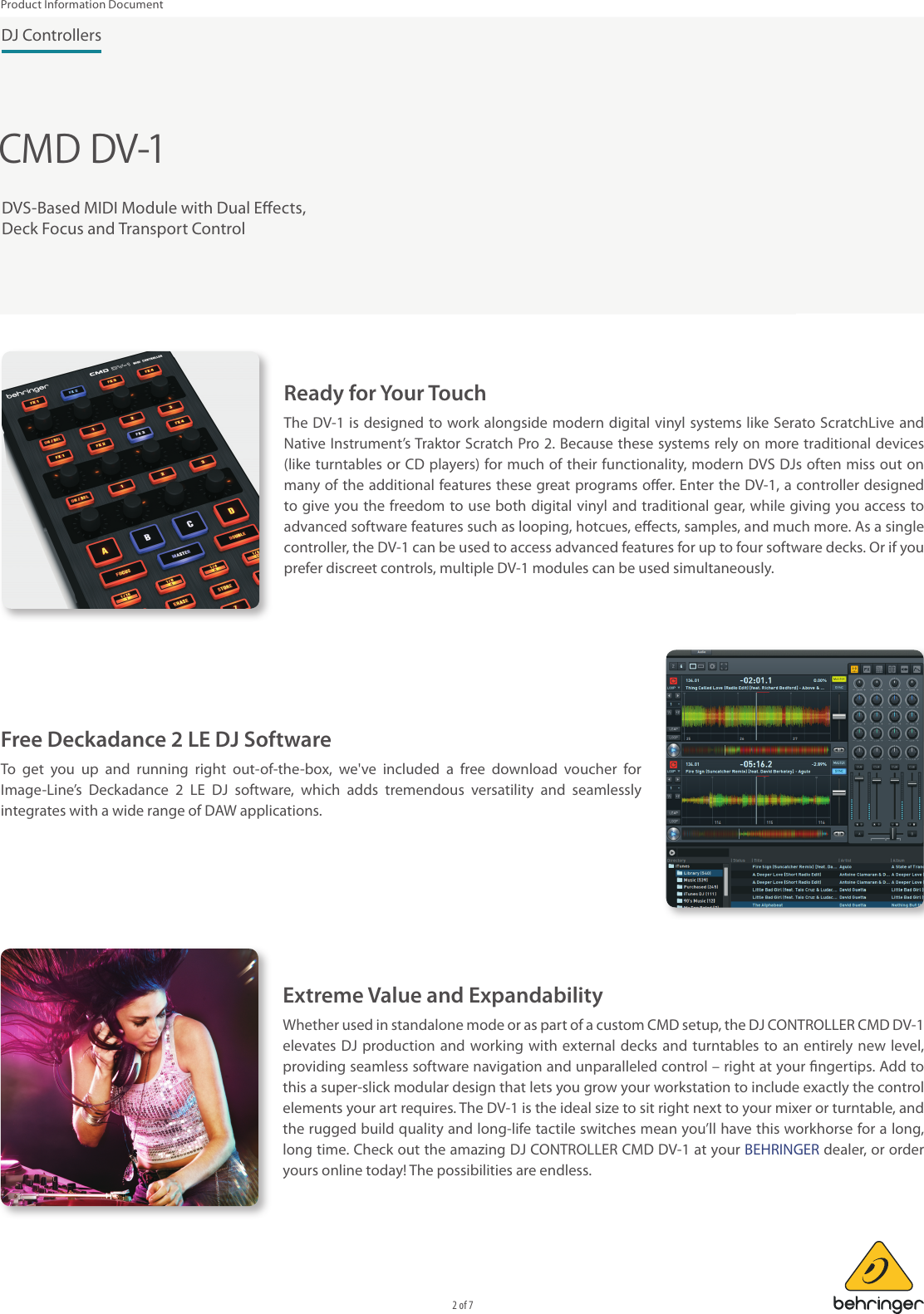 FEEL Prod Grap PH_Approval_P0AJG (CMD DV 1) PID_2016 02 16_Rev.1 Behringer CMD 1 Product ...