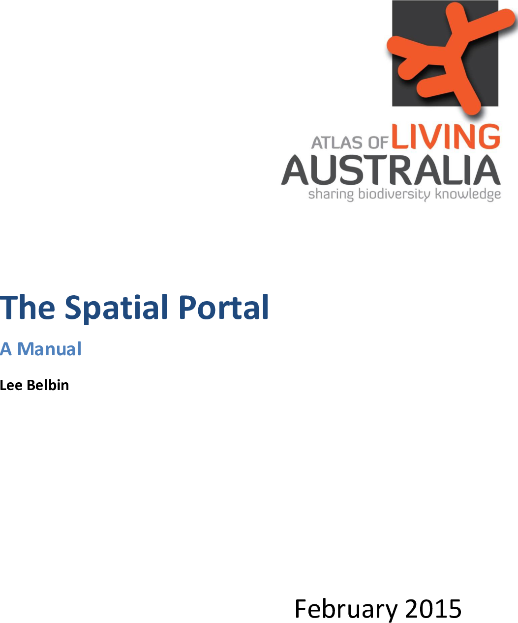 The Spatial Portal Belbin Manual