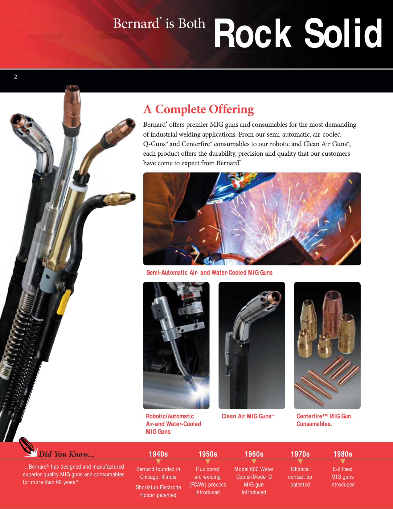 Bernard Centerfire MIG GUN Brochure