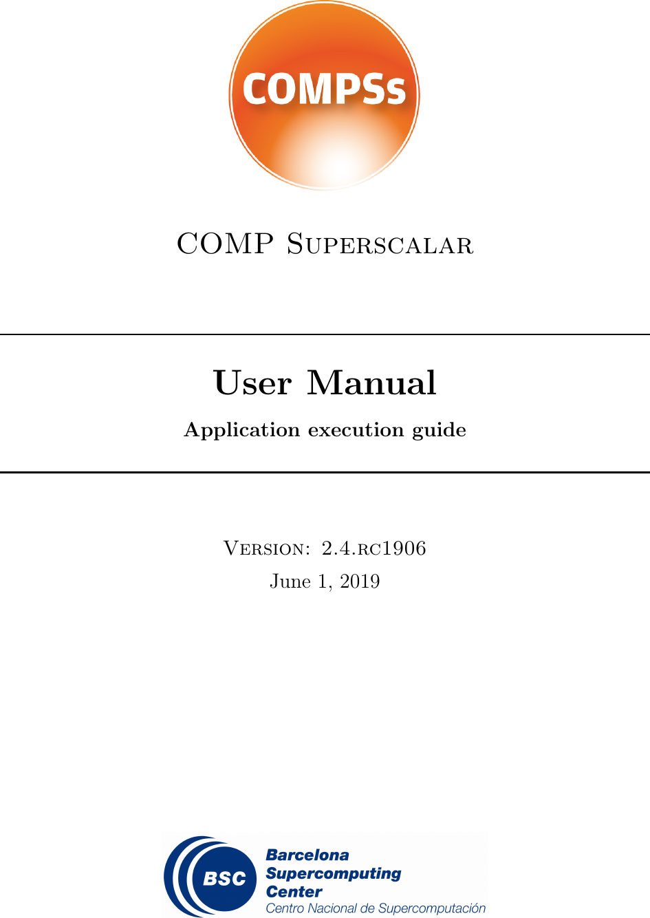 COMPSs User Manual App Exec