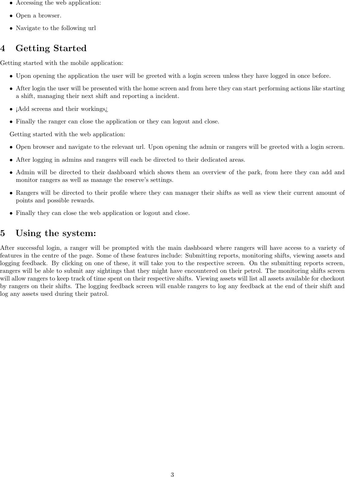 COS 301 Capstone Demo User Manual