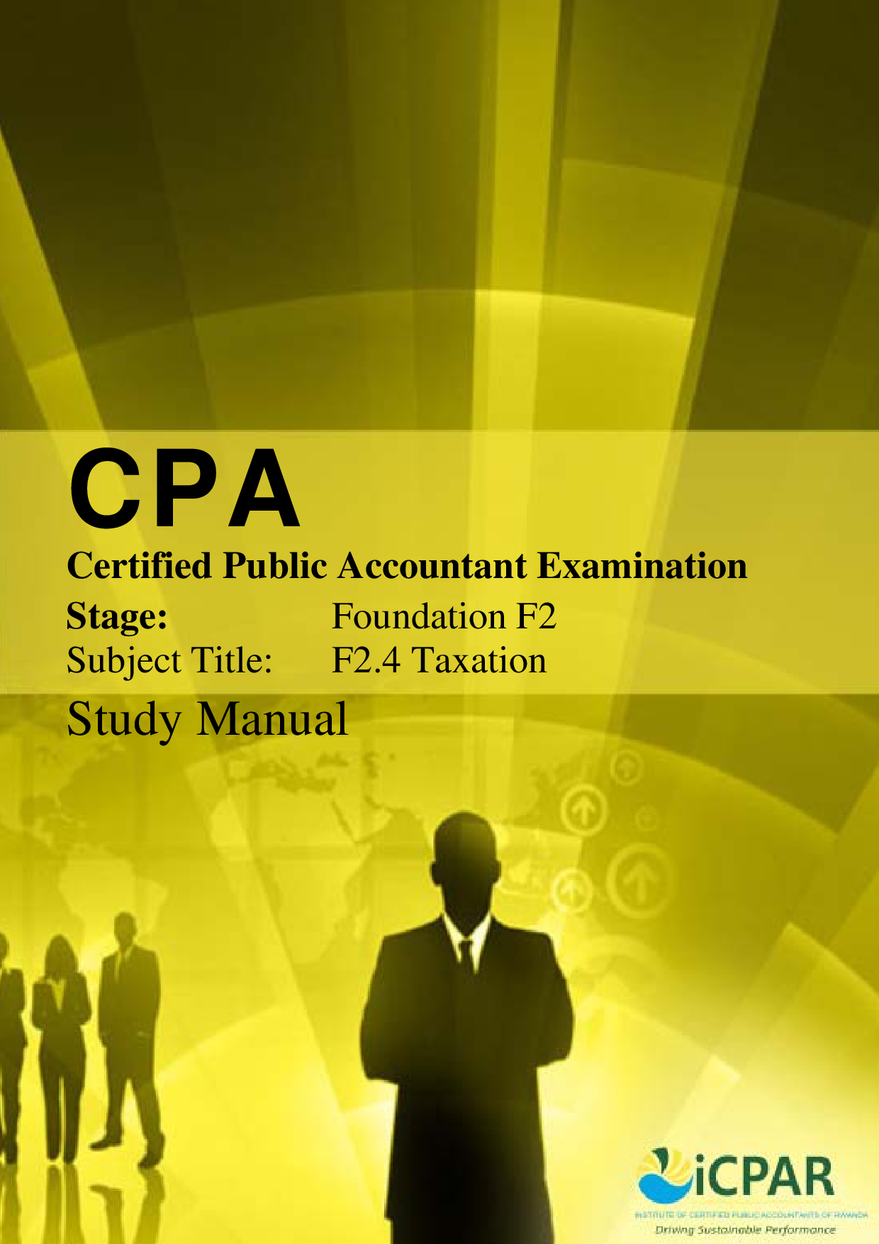 CPA F2.4 Taxation Study Manual
