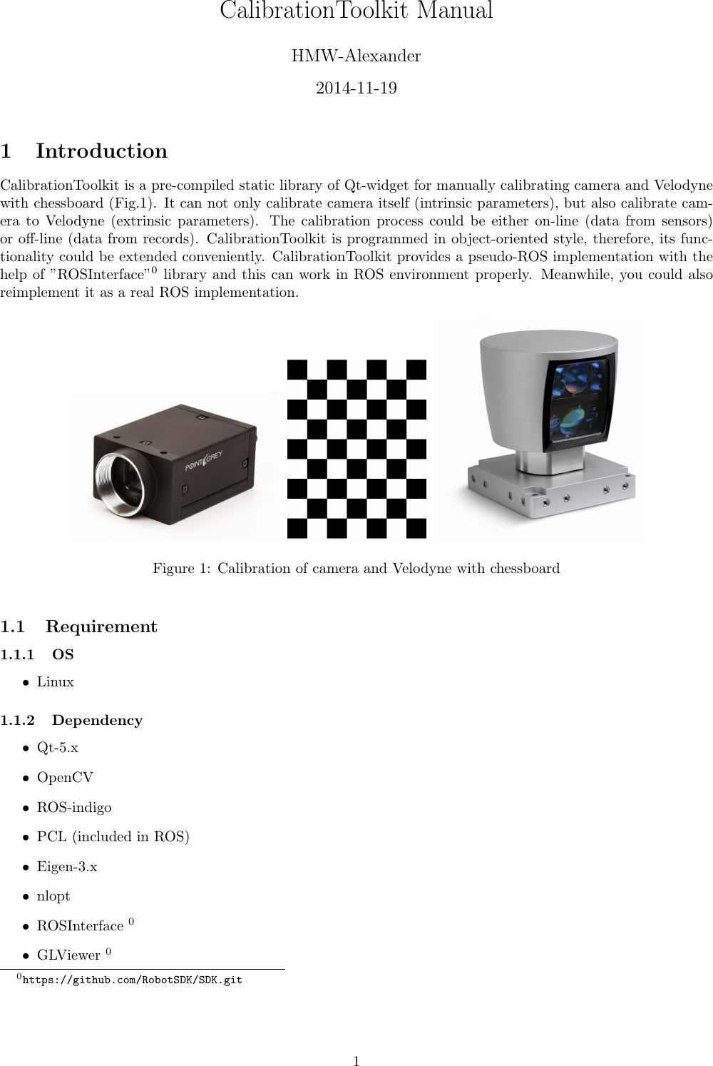 Calibration Toolkit Manual