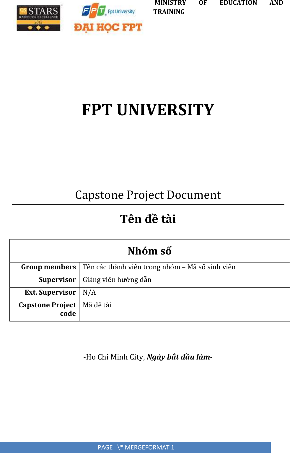 Capstone Project Guide Line